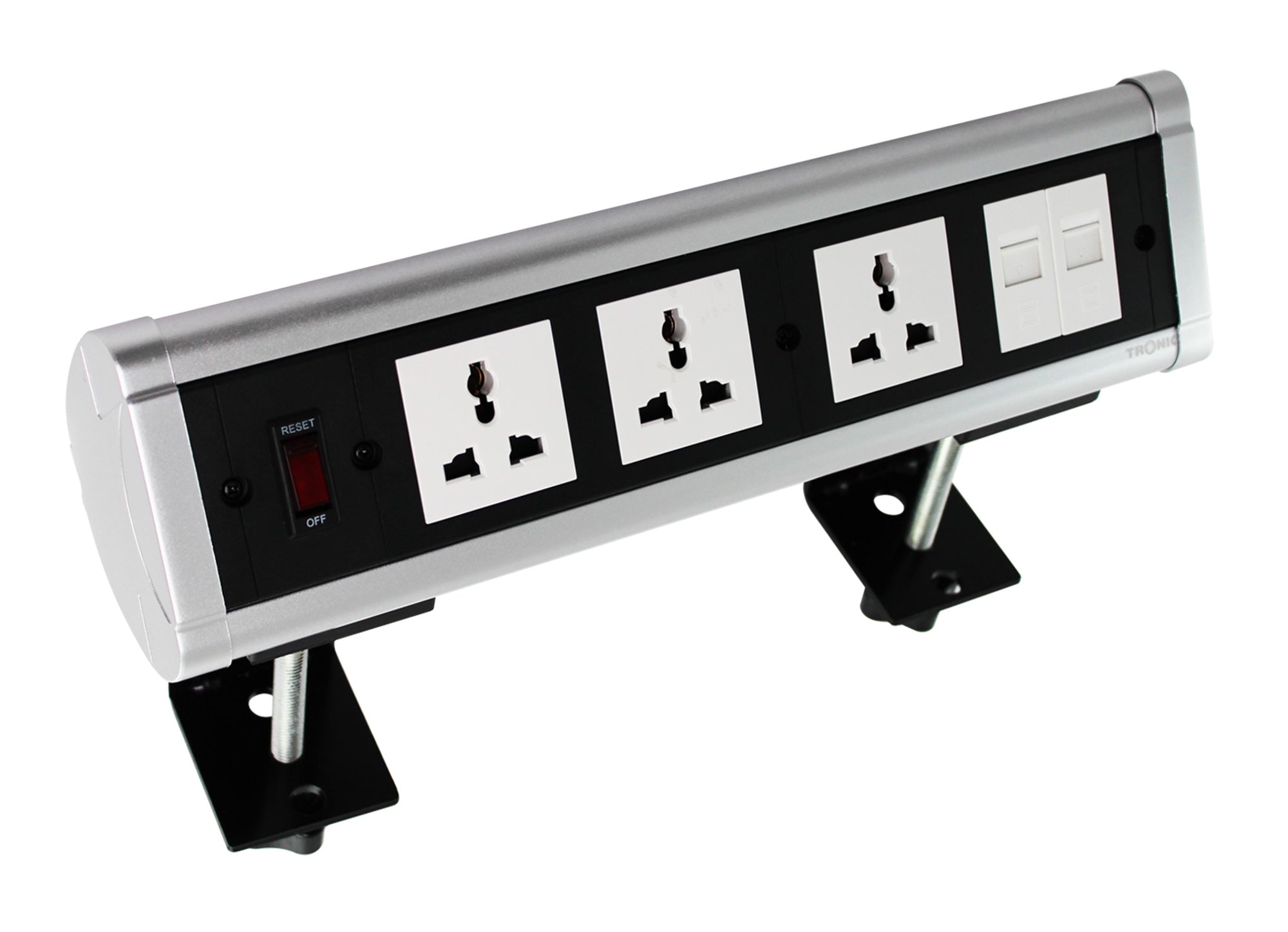Desk Socket Universal x 3 + RJ45 Data x 2 BF ONDE – Tronic Tanzania