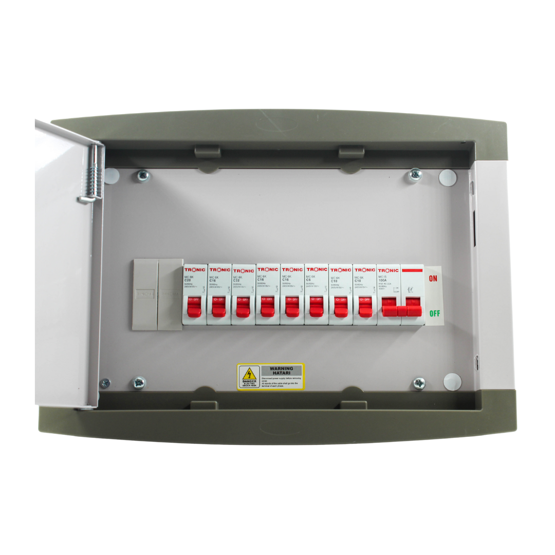 Consumer Unit 8 Ways Single Phase Complete – Tronic Tanzania