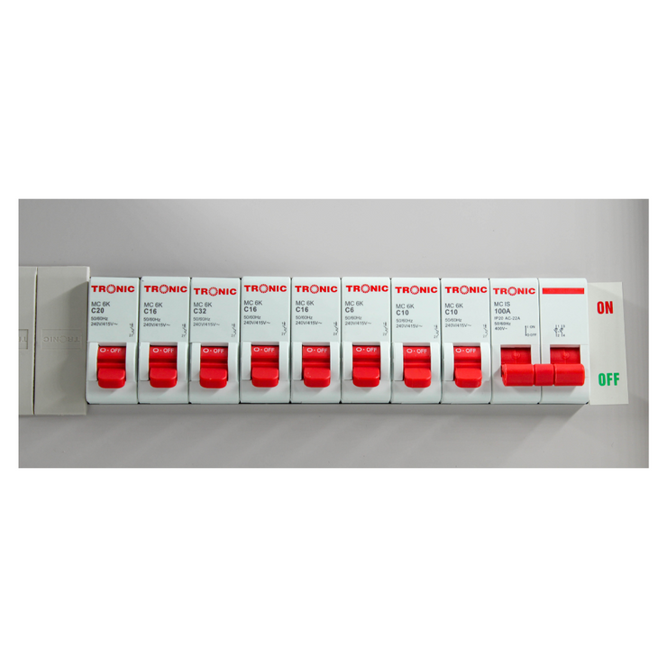 Consumer Unit 8 Ways Single Phase Complete – Tronic Tanzania