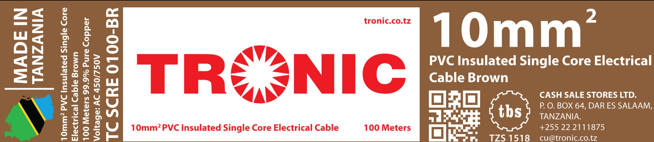10mm Single Core Cable – Tronic Tanzania