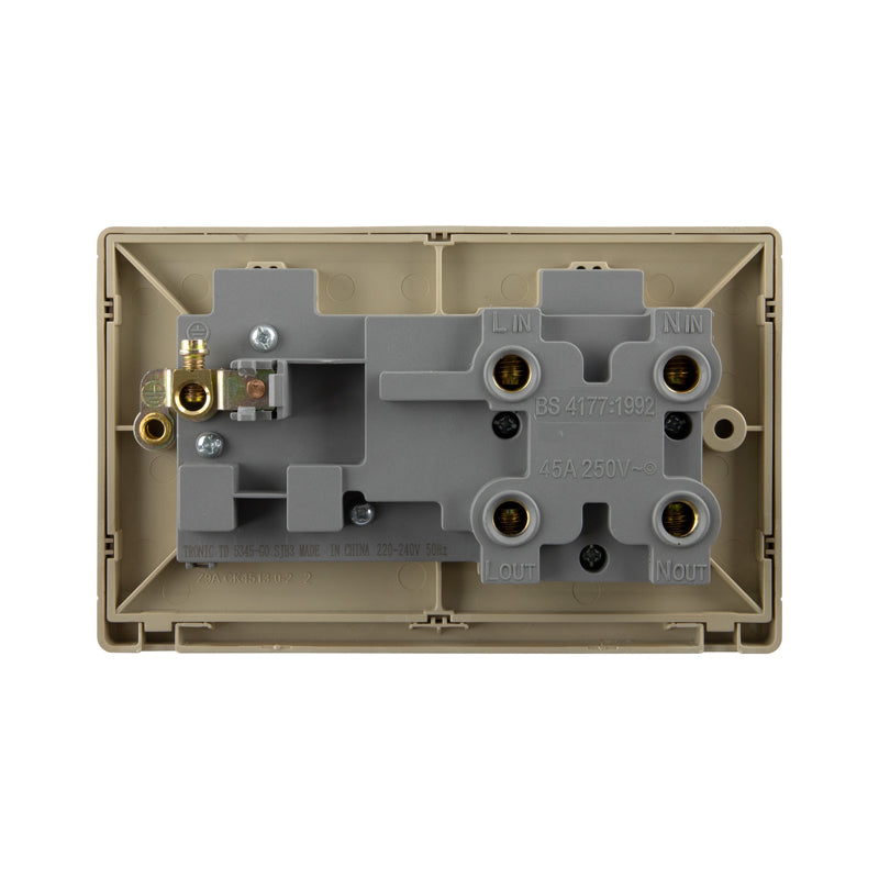Gold Cooker Control Unit – 45A Switch + 13A Socket with Neon – Cash ...