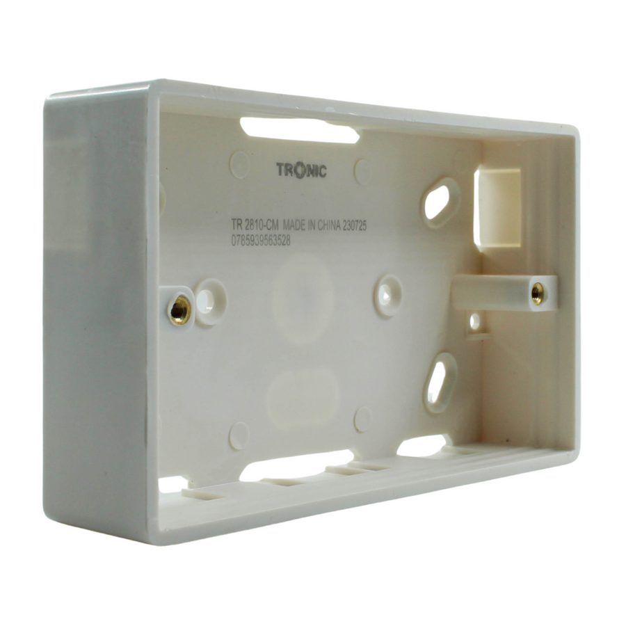 Twin Switch Box For Trunking – Tronic Tanzania