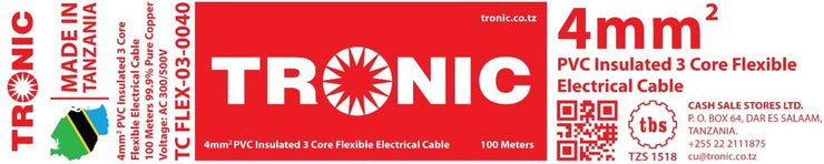 4mm 3 Core Flexible Cable – Tronic Tanzania