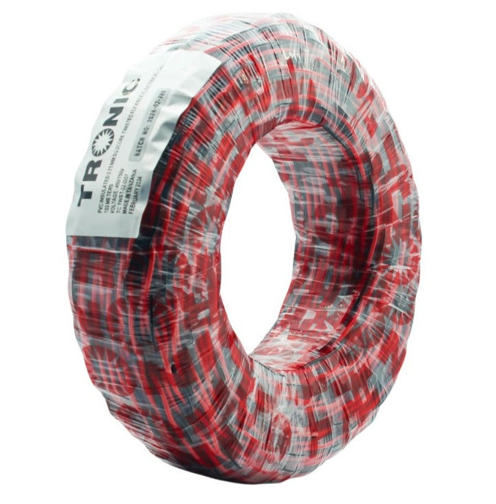0.75mm 2 Core Flexible Red & Black Twisted Cable – Tronic Tanzania