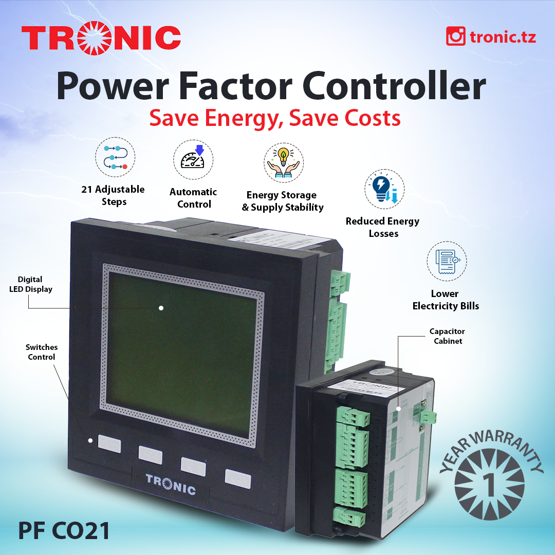 Power Factor Controller With 21 Steps – Tronic Tanzania