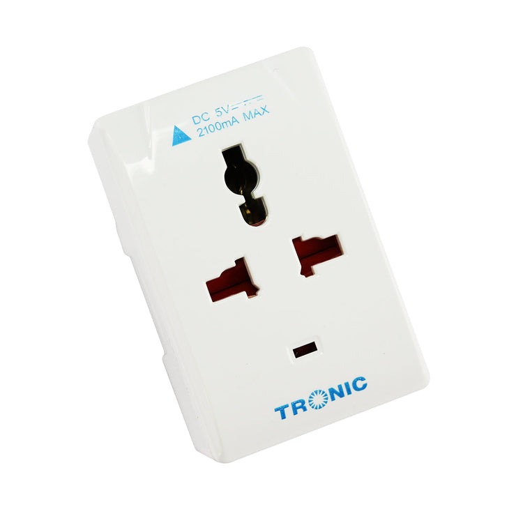 Tronic Multiplug with 2 x USB - 13A UK Tronic Multiplug with 2 x USB ...