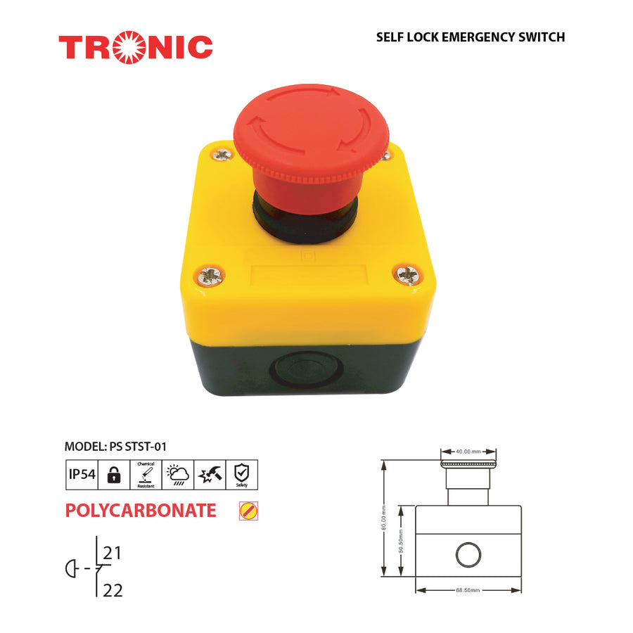 Push Button Emergency Stop Station – Tronic Tanzania