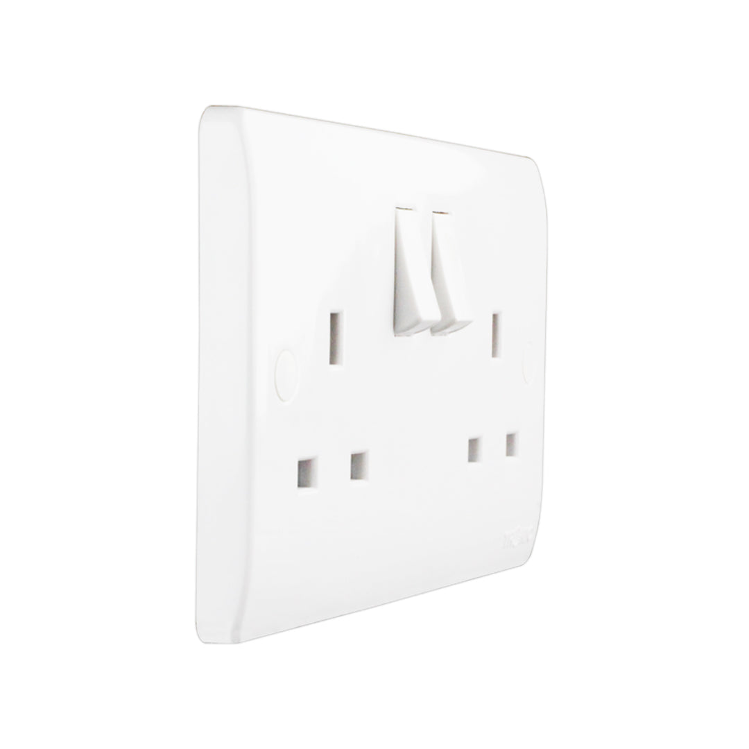 Standard Twin Switch Socket – Tronic Tanzania