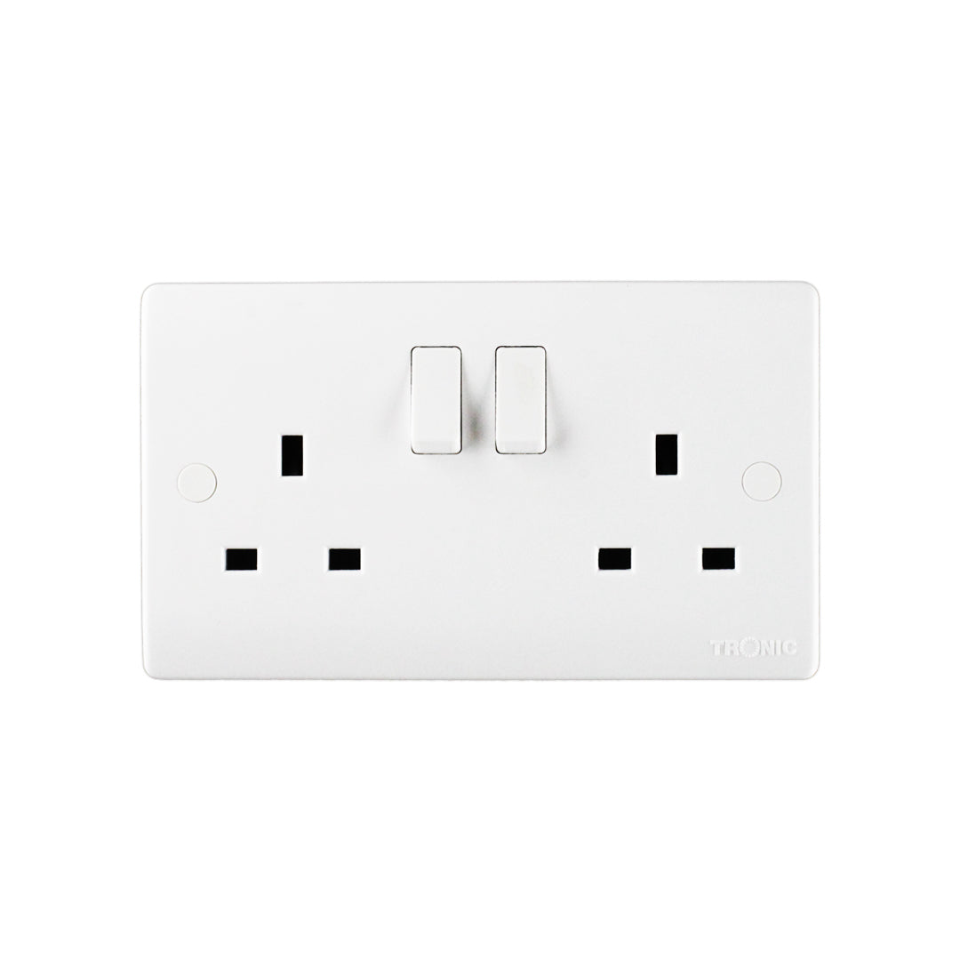 Standard Twin Switch Socket – Tronic Tanzania