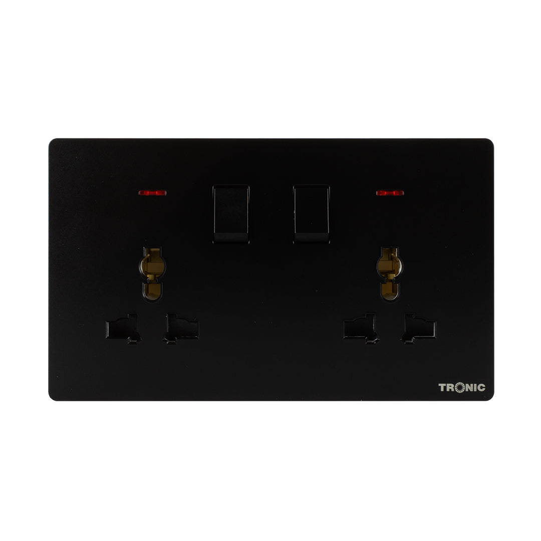 Universal Switch Socket Twin – Tronic Tanzania
